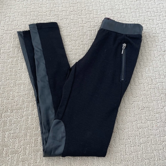 Zara | Pants & Jumpsuits | Zara Night Collection Faux Leather Zipper ...